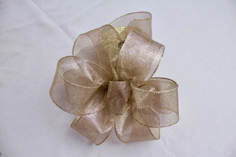 champagne-designer-wired-ribbon-7-rolls : Bowdabra