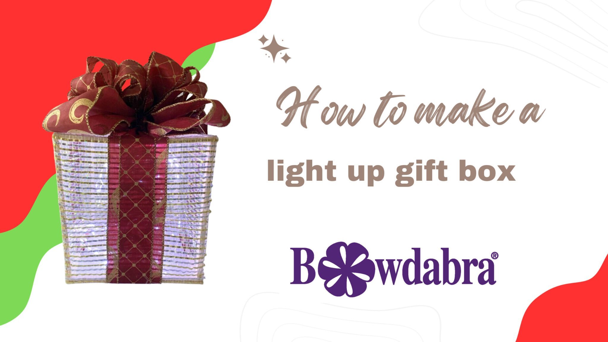 How to make your holiday decor special with a light up gift box