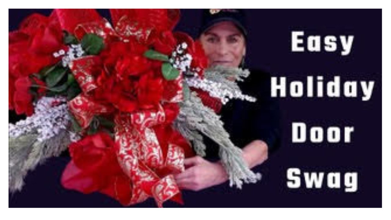 Video DIY - How to make a stunning and festive door swag
