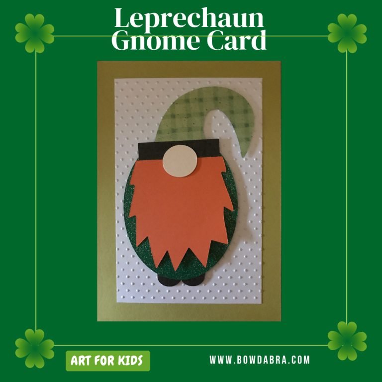 How to make a leprechaun gnome greeting card