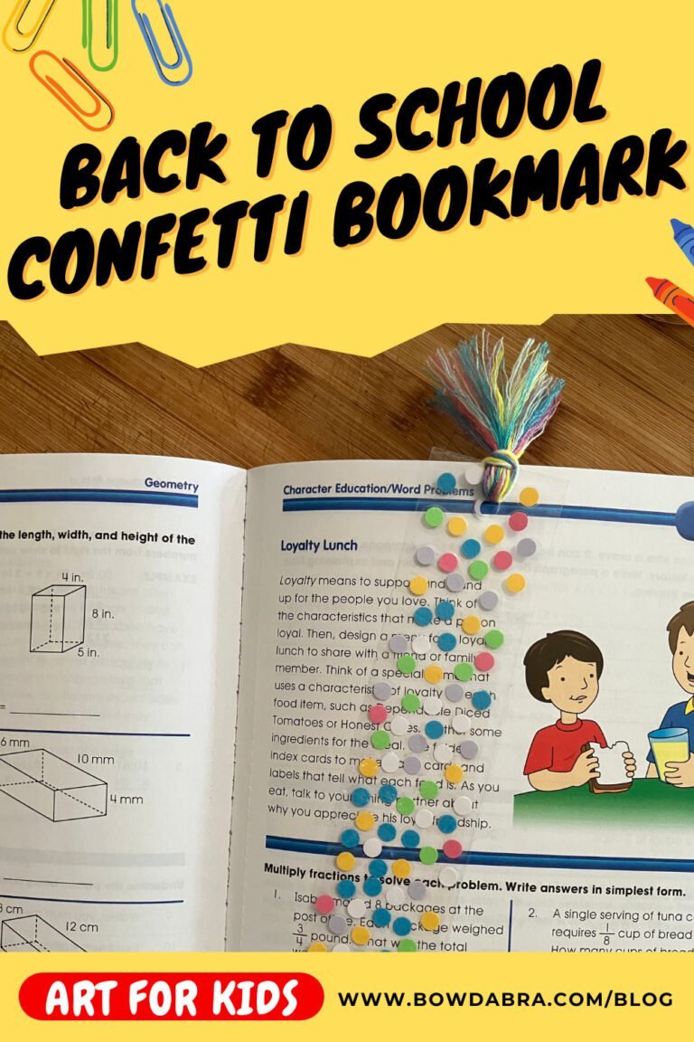 Back to school crafts: How to make fun confetti bookmarks