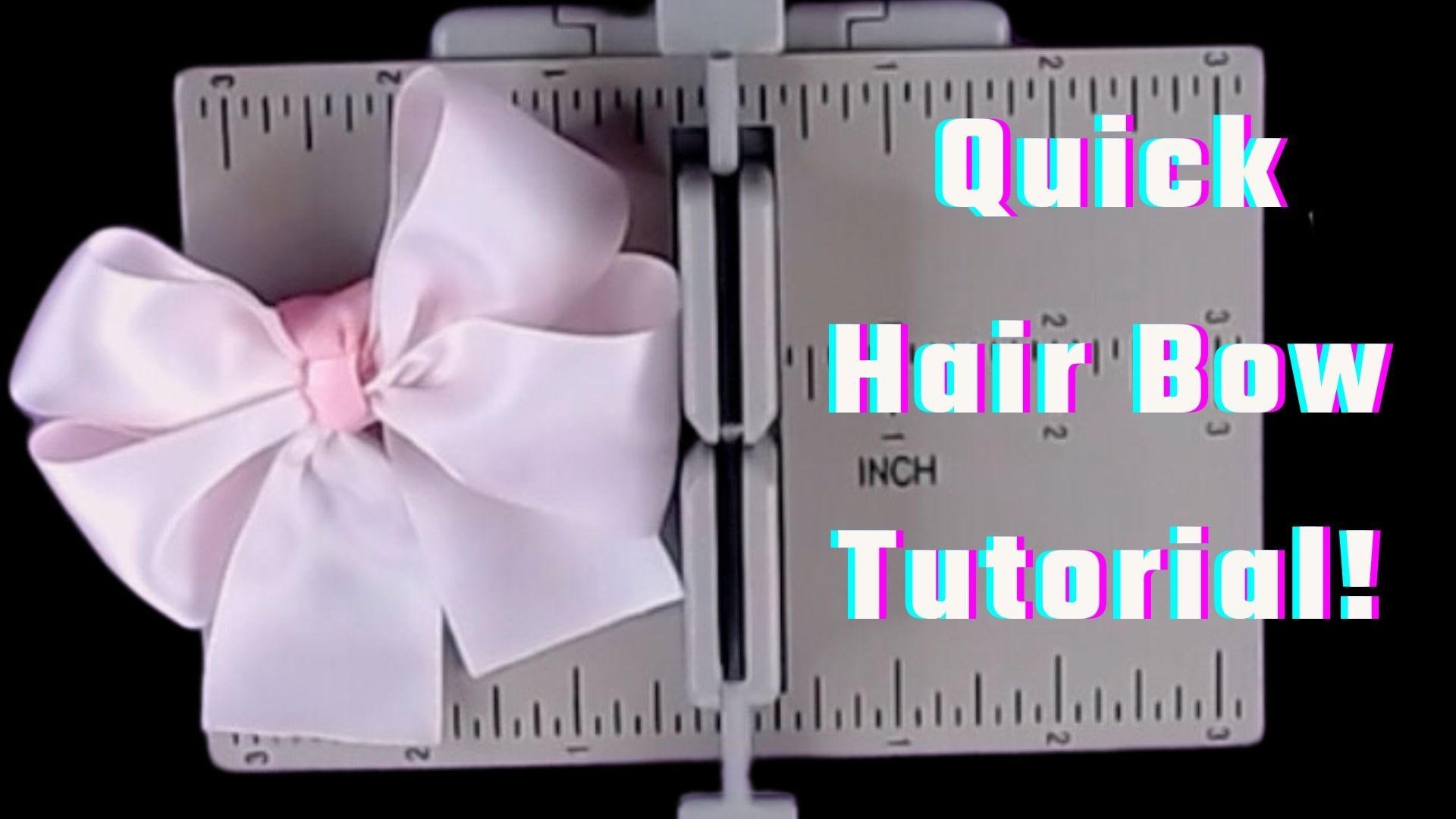 Video how to - the easy way to create Hair bow magic - Bowdabra