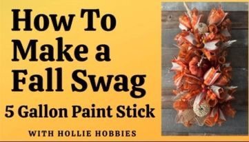 How To Video - Make An unexpected Fall Paint Stick Swag - Bowdabra