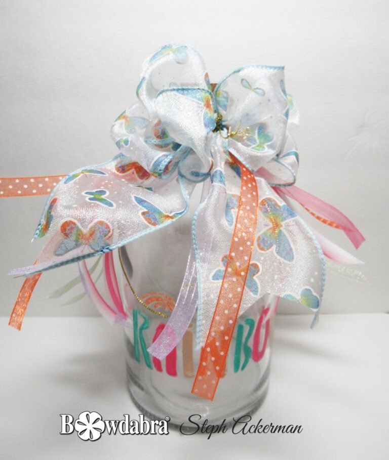 How to make a Gift Jar stand out with a Bowdabra Bow - Bowdabra
